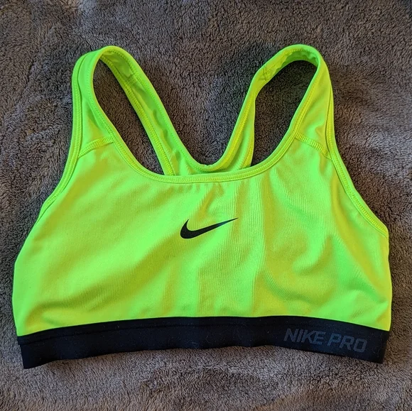 Nike Pro Sports Bra Neon Nike Performance INDY PLUNGE BRA Sport Bh